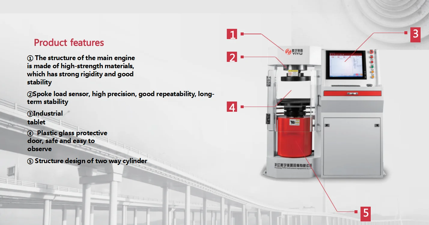 Laboratory Machine Yaw-2000d Computer Hydraulic Tester 200ton Hydraulic ...