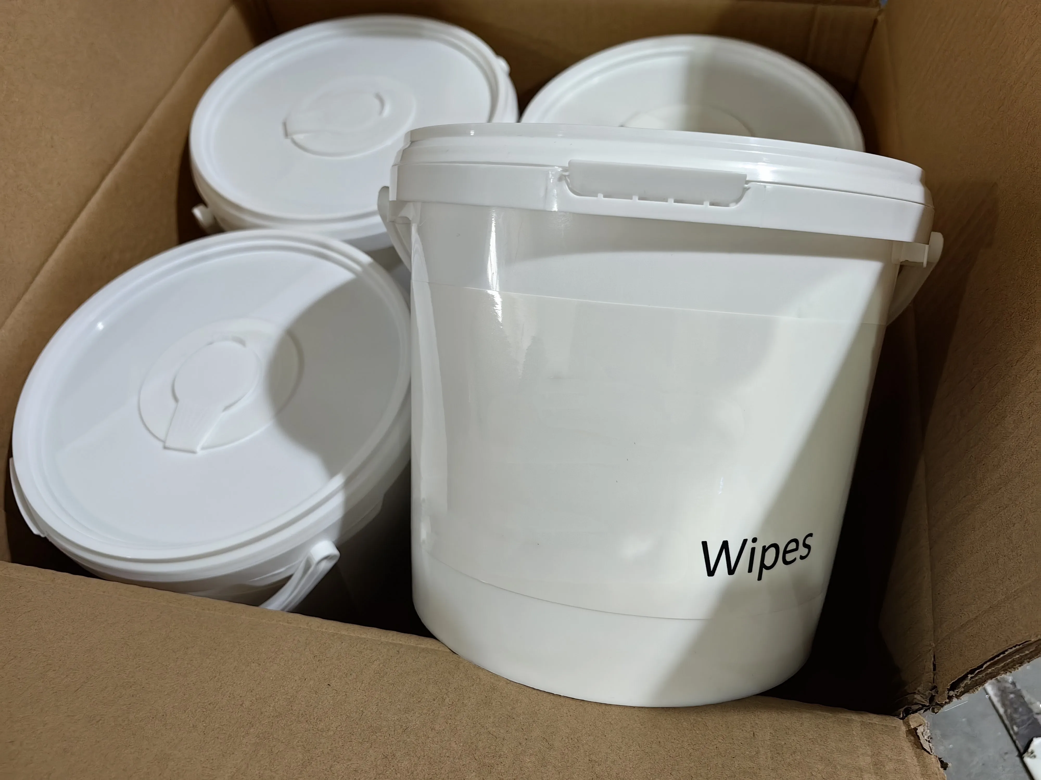 Custom Logo Disposable Bucket Antibacterial Gym Wipe 1200pcs Big Roll ...