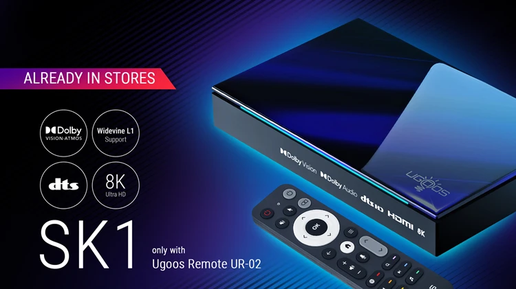 2024 UGOOS SK1 S928X-K 8K Set-Top Box - Android 11.0 Media Player