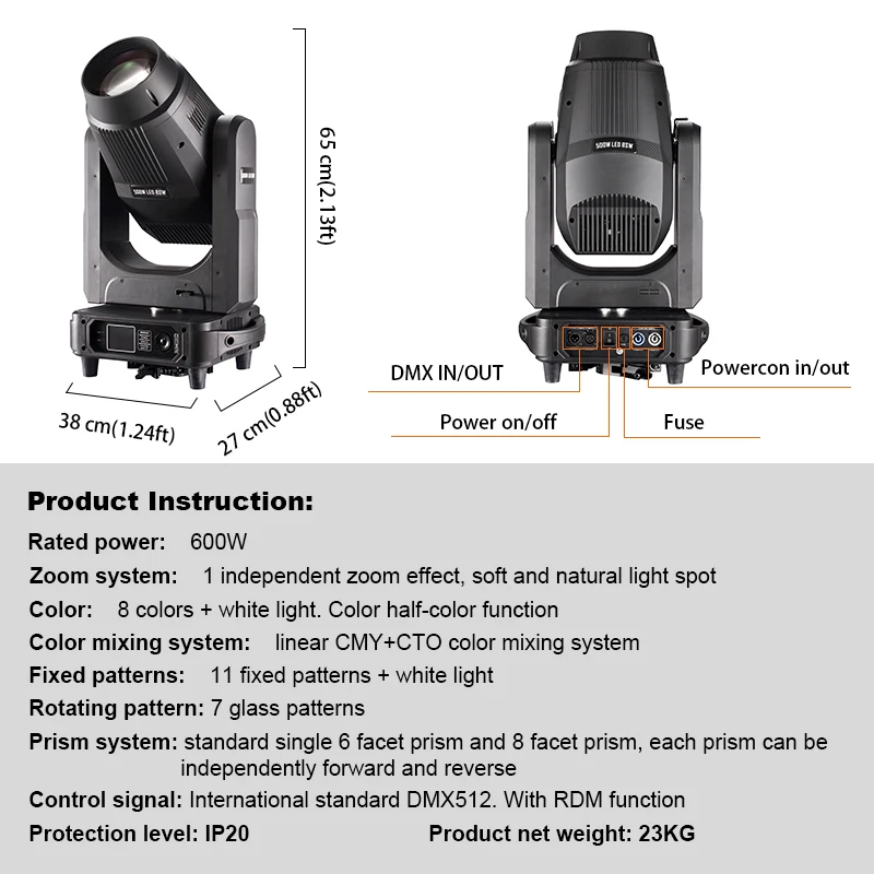 500w LED 3in1 CTO CMY Mixing Moving Head Light BSW Beam Spot Wash 3in1 ...