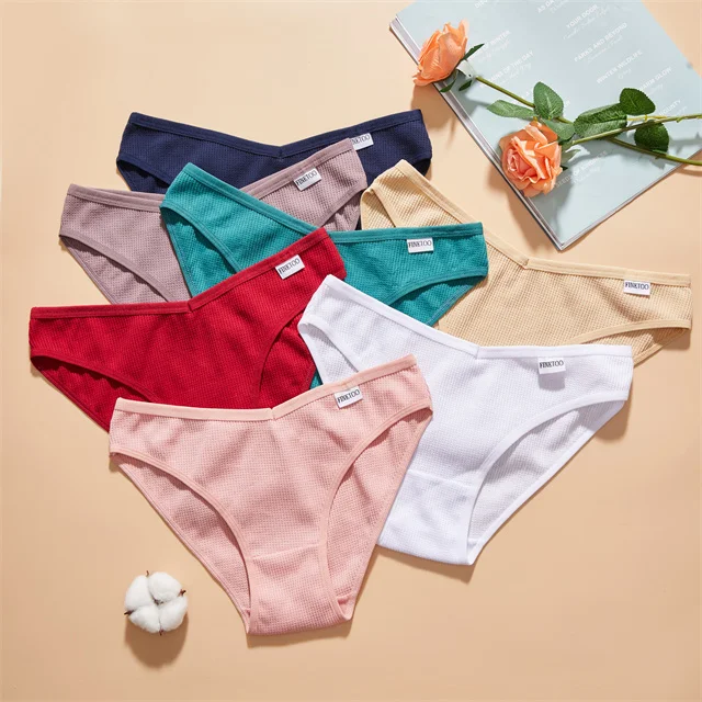 Finetoo Hot Cheap Women Cotton Panties Cheeky Underpants Ladies ...