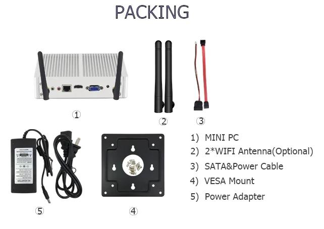 Xcy Mini Pc I7 Processor 4500u Fanless Thin Client Office Mini Desktop ...