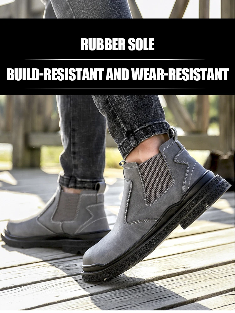 Work Shoes S3 Steel Toe Leather Boots Ce Certificate Indestructible ...