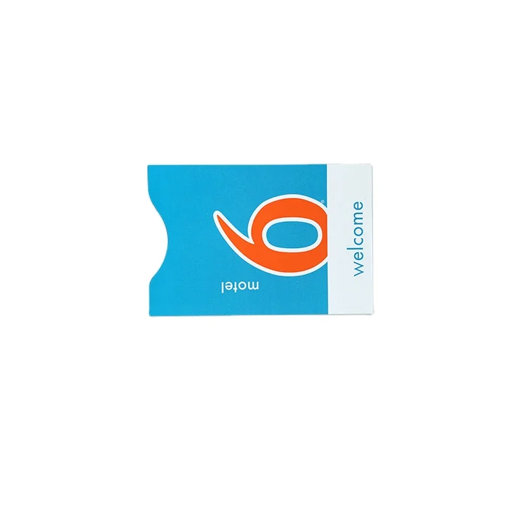 Hotel Motel Key Cards Envelopes Anti scratch Paper Gift Packaging RFID Key Card Sleeve