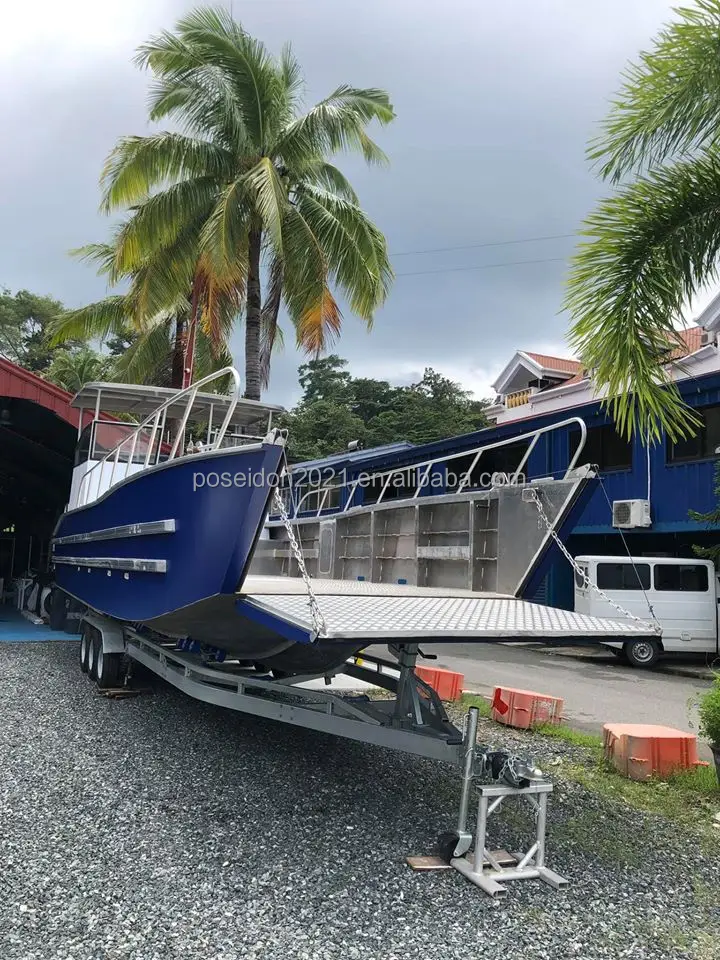 10m Practical Aluminum Landing Craft Ferry Boat Work Boat for Cargo ...