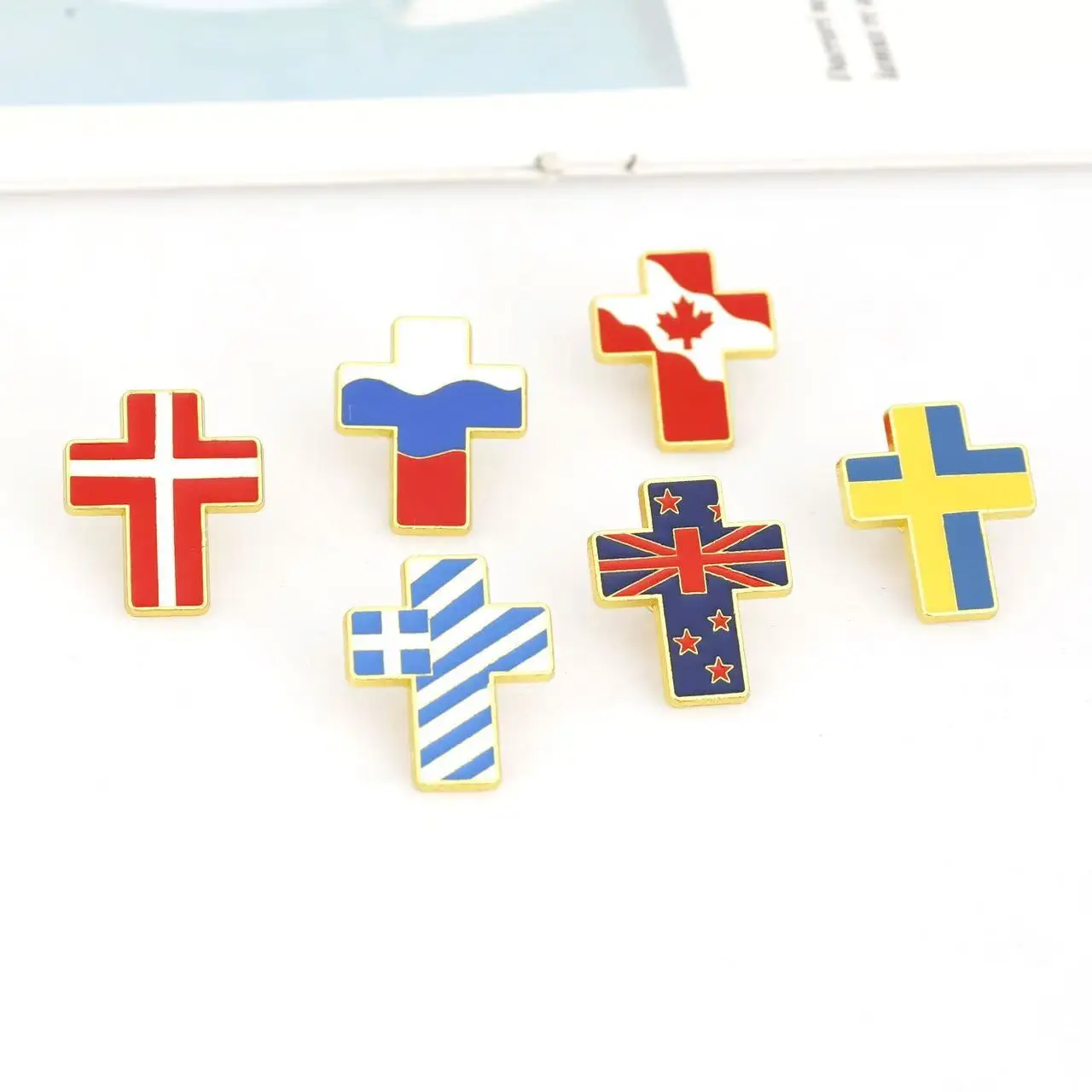 Factory Directly Sale Metal Flag Pin Custom Logo Soft Enamel Colorful ...