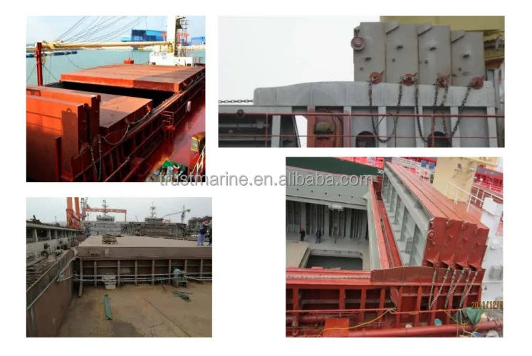 Marine Folding Type Hatch Cover Structure for Cargo Ships