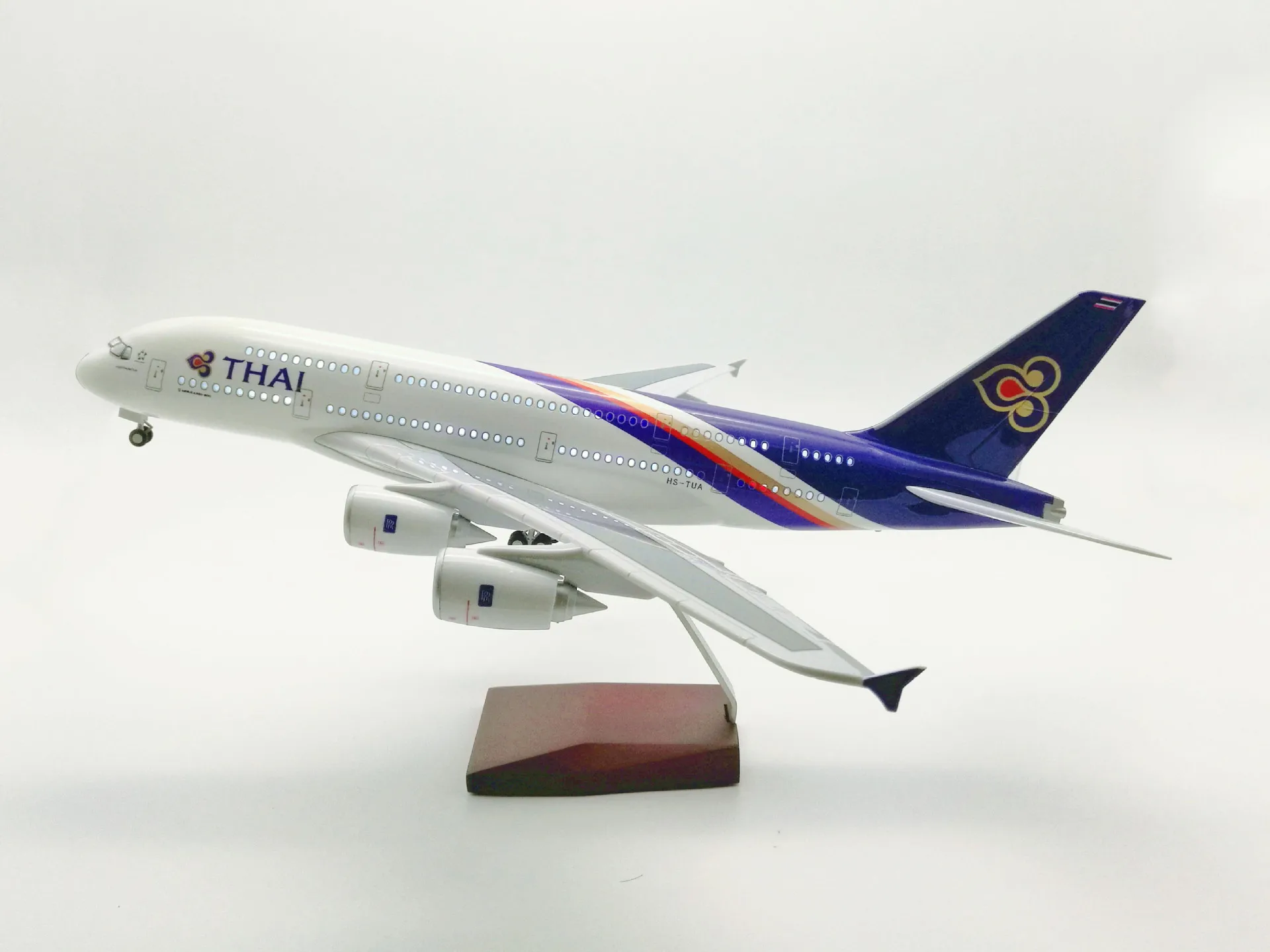 Airbus A380 Thai Airlines Voice Controlled LED Light Model