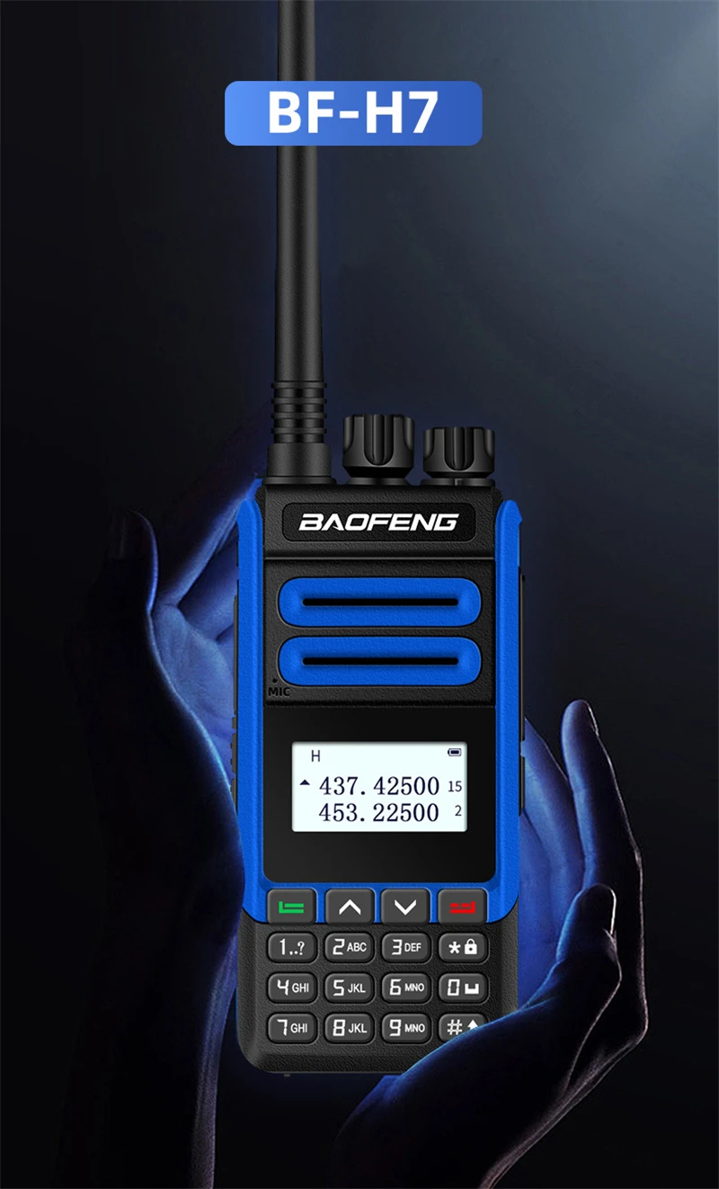 Original Baofeng Bf-h7 Powerful Walkie Talkie 10w Dual Band Uhf Vhf Two ...