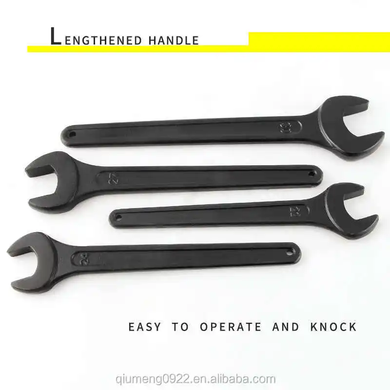Black Spanner Heavy Duty Single Open End Wrench - Buy Heavy Wrench ...
