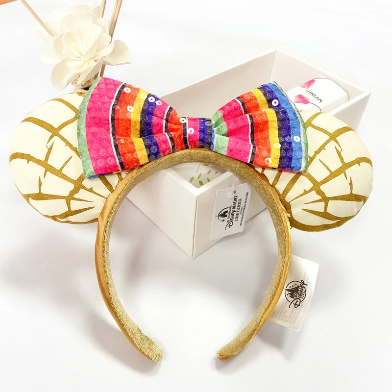 Fashion Cartoon Theme Crown Headband Minnie Mickey Ears Hairband With ...