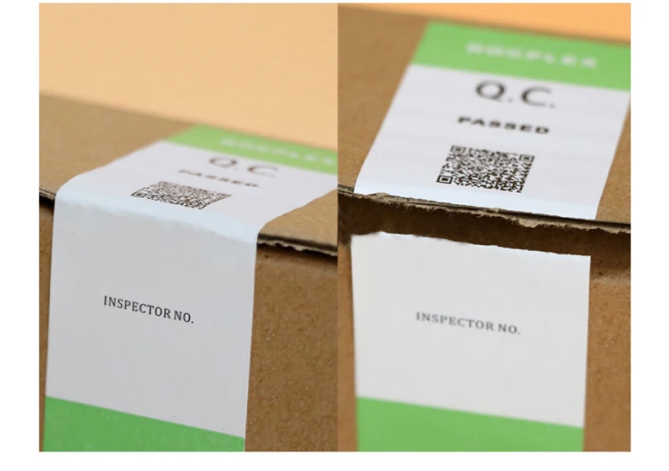 A4 Sheet Custom Fragile Label Paper Destructible Blank Eggshell Sticker ...