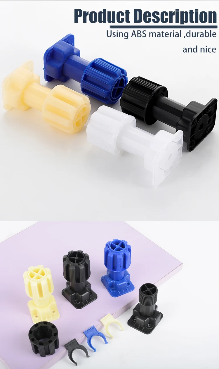 Highyi Desk 80mm Heavy Duty Leveling Feet Adjustable Furniture Legs ...