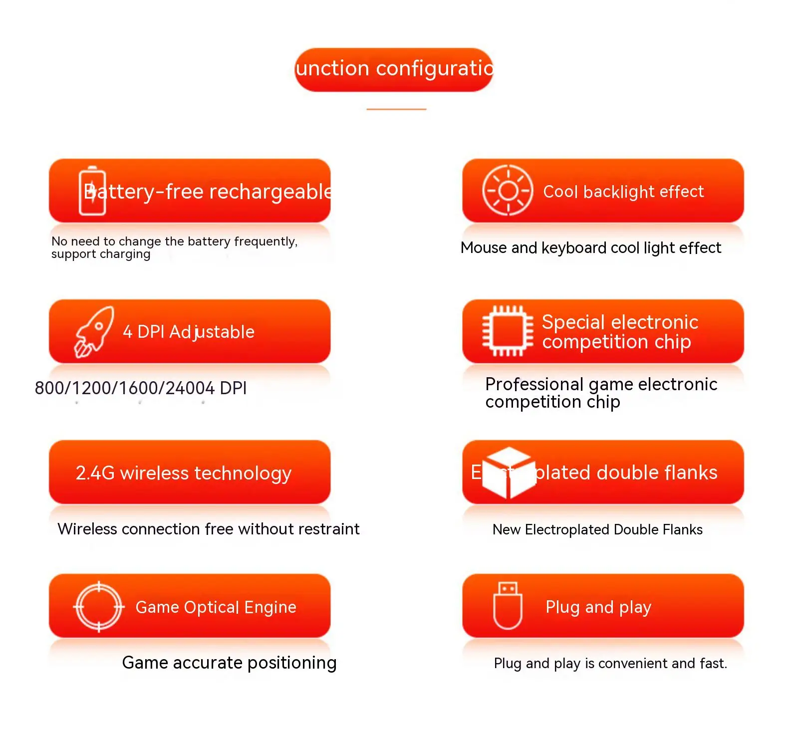 XINMENG K680 RGB Wireless Keyboard and Mouse Set for Esports