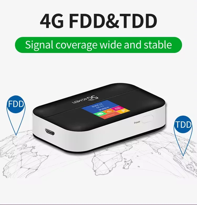 150Mbps Portable Mobile WiFi Hotspot Router - 4G/5G, Compact Design