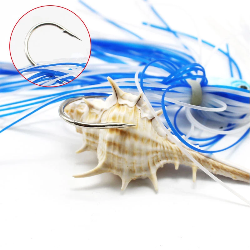 Artificial Bait Rotating Sequin Spinner Spoons Fish Buzz Bait Fishing ...