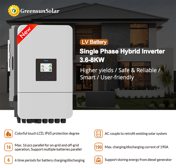 Deye Hybrid Inverter - 8KW Solar Energy System Efficiency