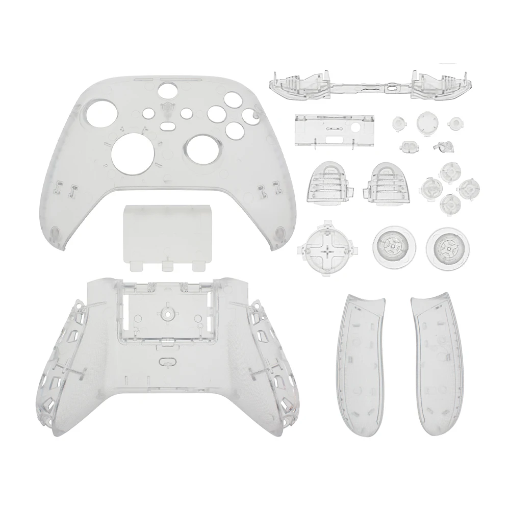 Transparent Shell Replacement Controller Housing Case Button Kits for ...