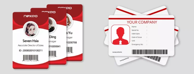 PVC and PET Student ID Card with Serial Number Waterproof Mini RFID and ...