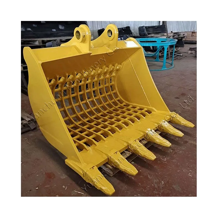 Rotary Grid Bucket Excavator Grid Screen Bucket Garbage Cleaning Ditch ...