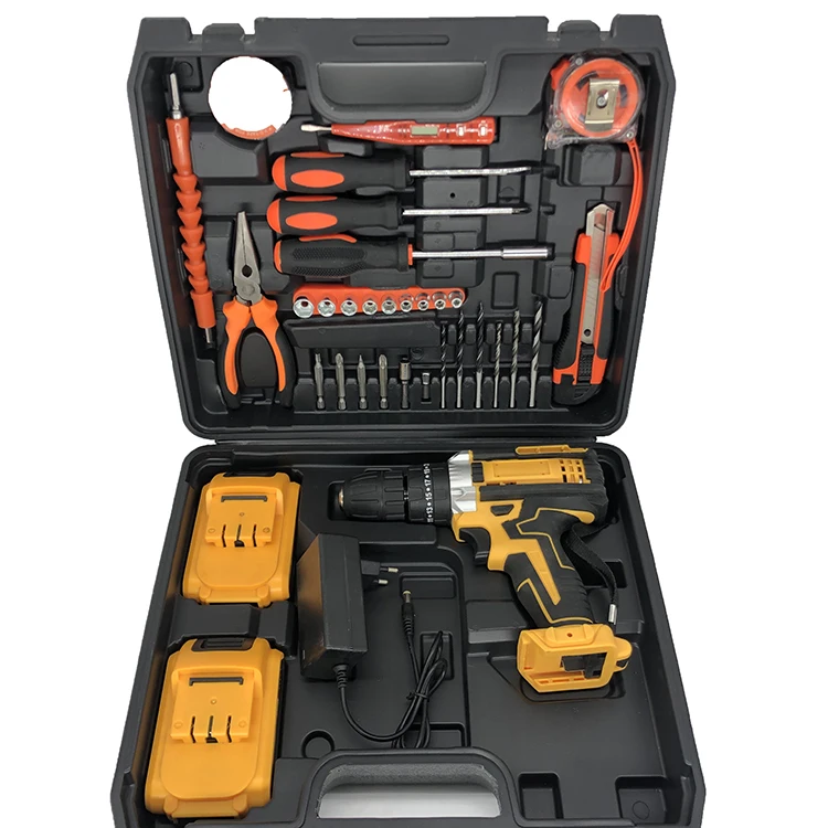 21v Portable Electric Hammer Machine Drill Multifunction Cordless Drill