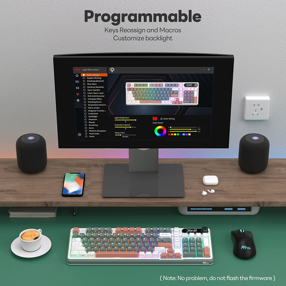 RK Royal Kludge RKS98 - 98 Key RGB Wireless Mechanical Keyboard