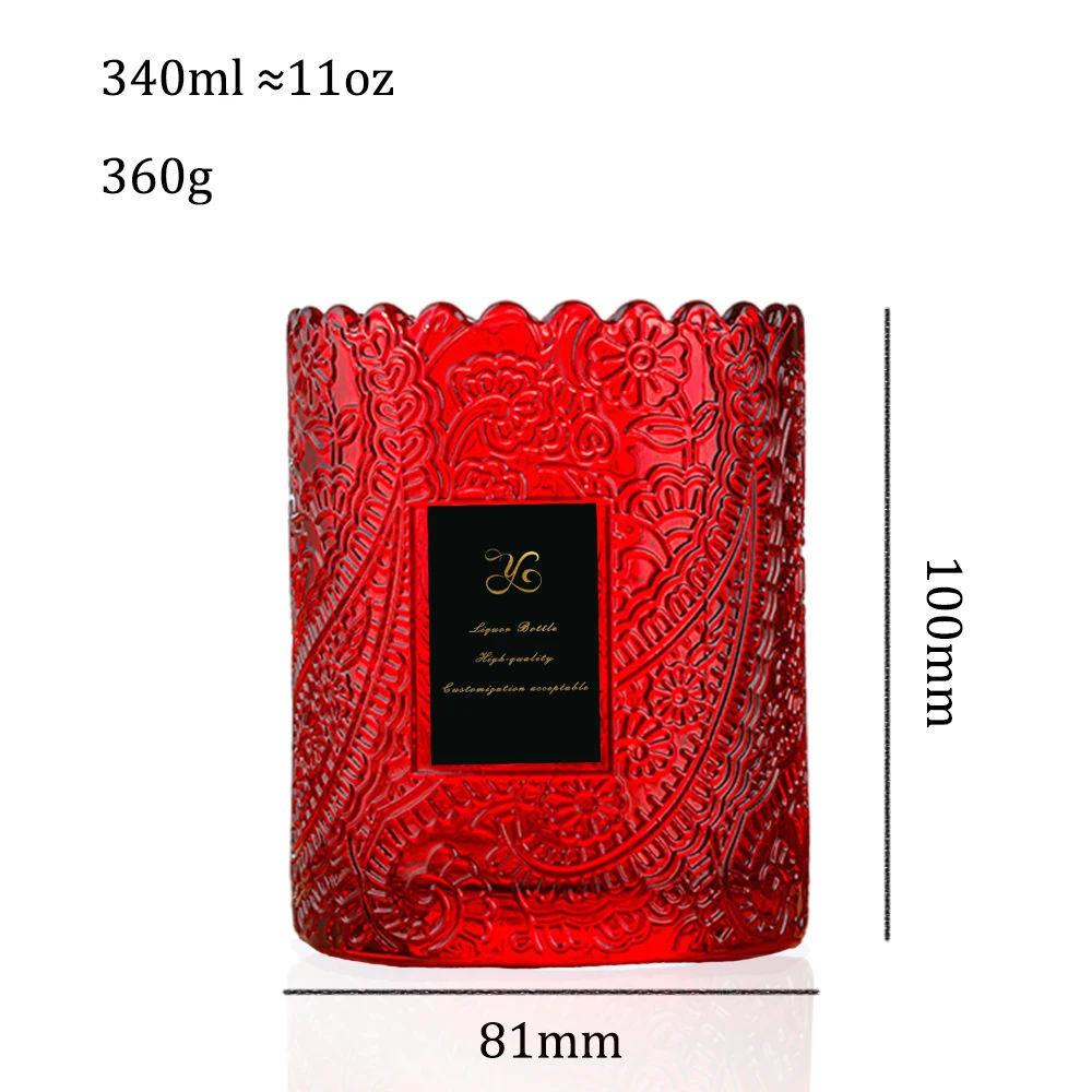 Huaming Valentines Day Rose Flower Soy Wax Fragrance Candle Jar ...