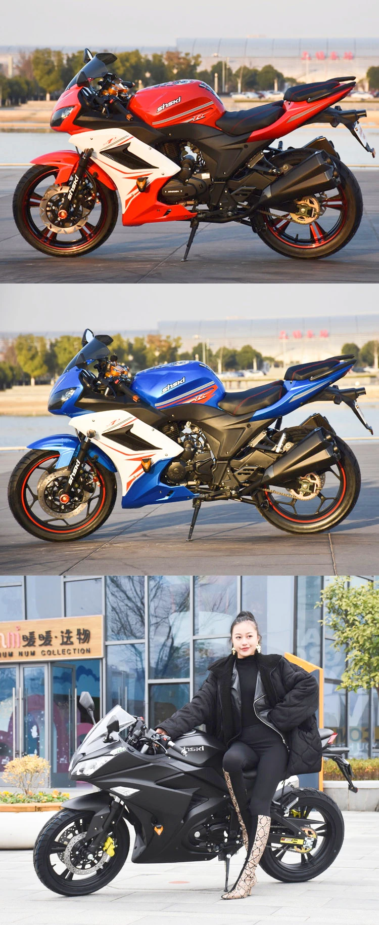 Sinski Cheap Motorbike Gas Motor Disc Brake Water Cooled Adult Gas ...