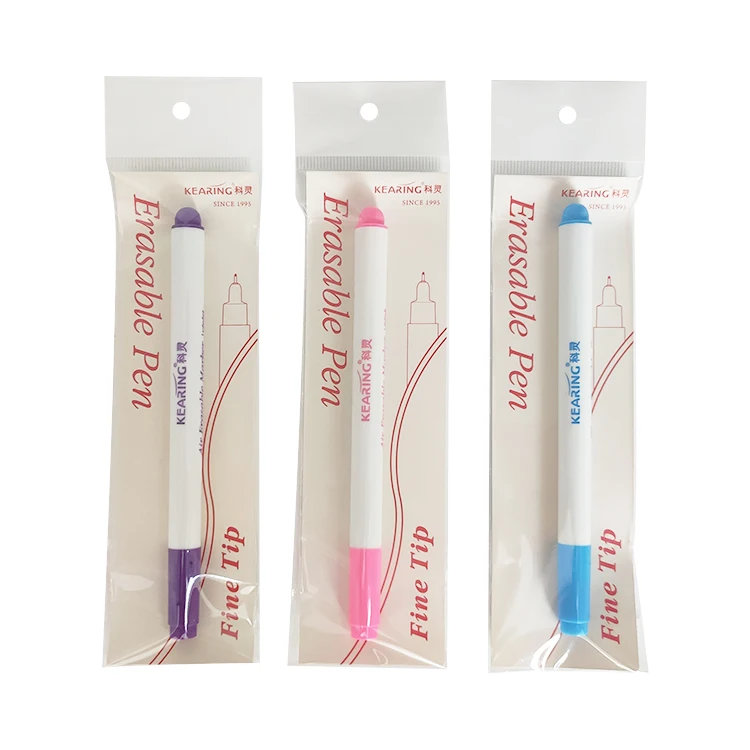 Kearing Blue Color Fiber Tip Water Erasable Fabric Marker