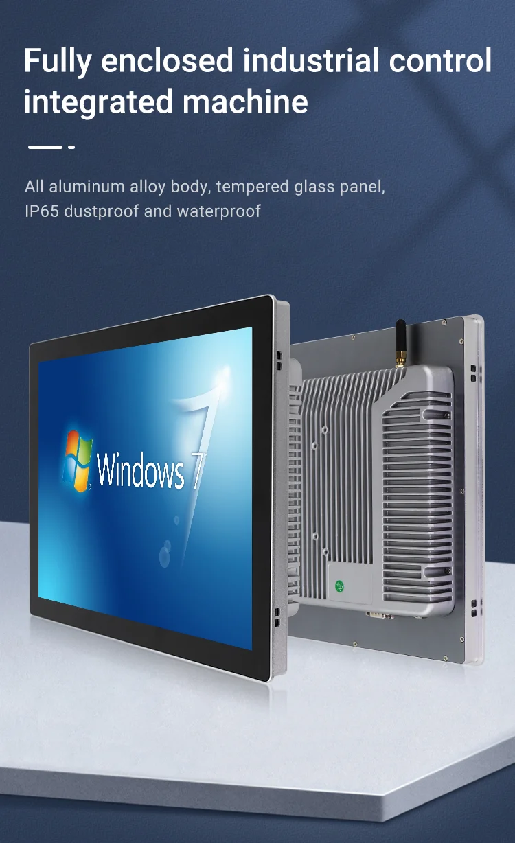 Waterproof Ip65 Fanless Industrial Aio Pc 10.4 12.1 15 17 19 Inch Linux ...
