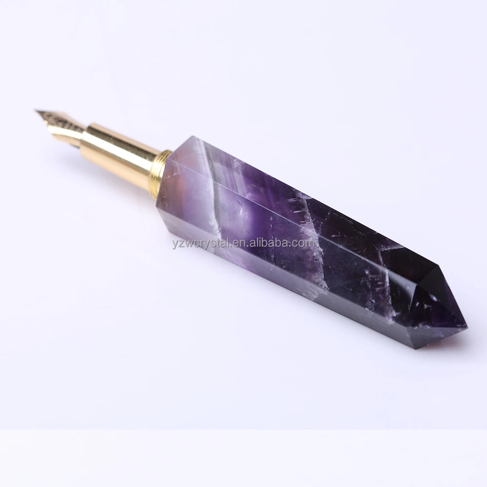 Wholesale Hot Sale Amethyst Quartz Crystal Pens Crystal Writing Pen ...