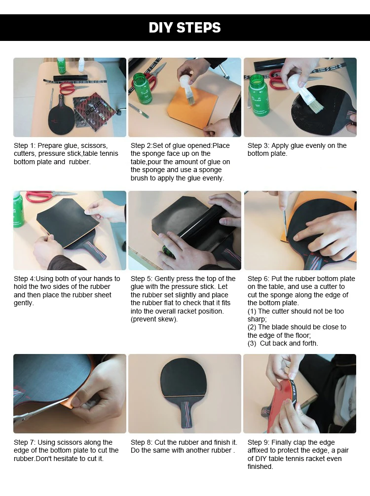 Table Tennis Rubber - Fast Attack Looping Ping Pong Rubber