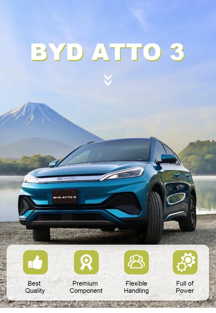 2024 China Ev Byd Yuan Plus Atto3 High Speed Suv Electric Vehicles New ...