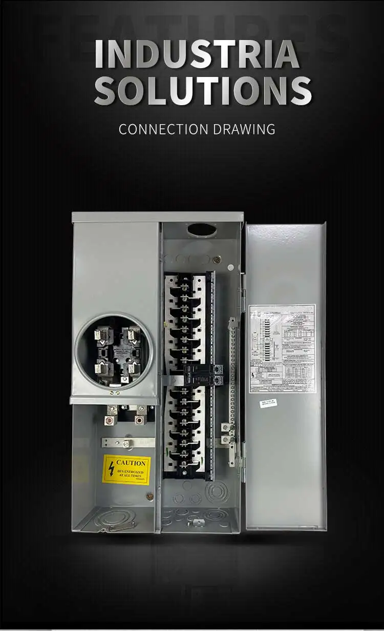 Oem Ip65 Outdoor Power Distribution Board Electrical Box 200 Amp Panel ...