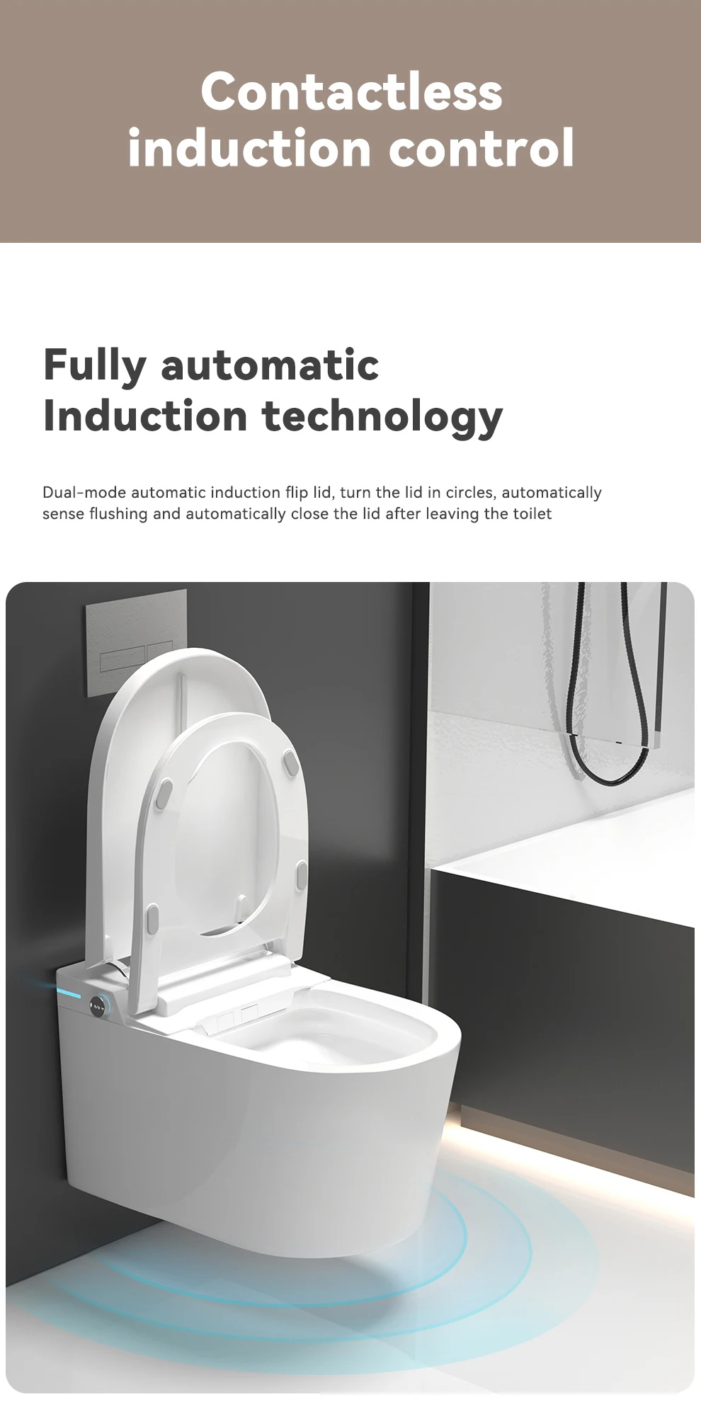 Wall Mounted Porcelain Wc Sanitary Ware Intelligent Inodoro Toilet ...