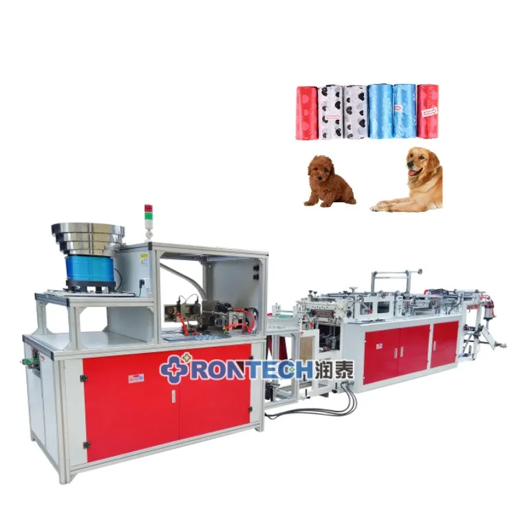 Fully Automatic Plastic Rolling Garbage Bag Making Machine Small Size ...
