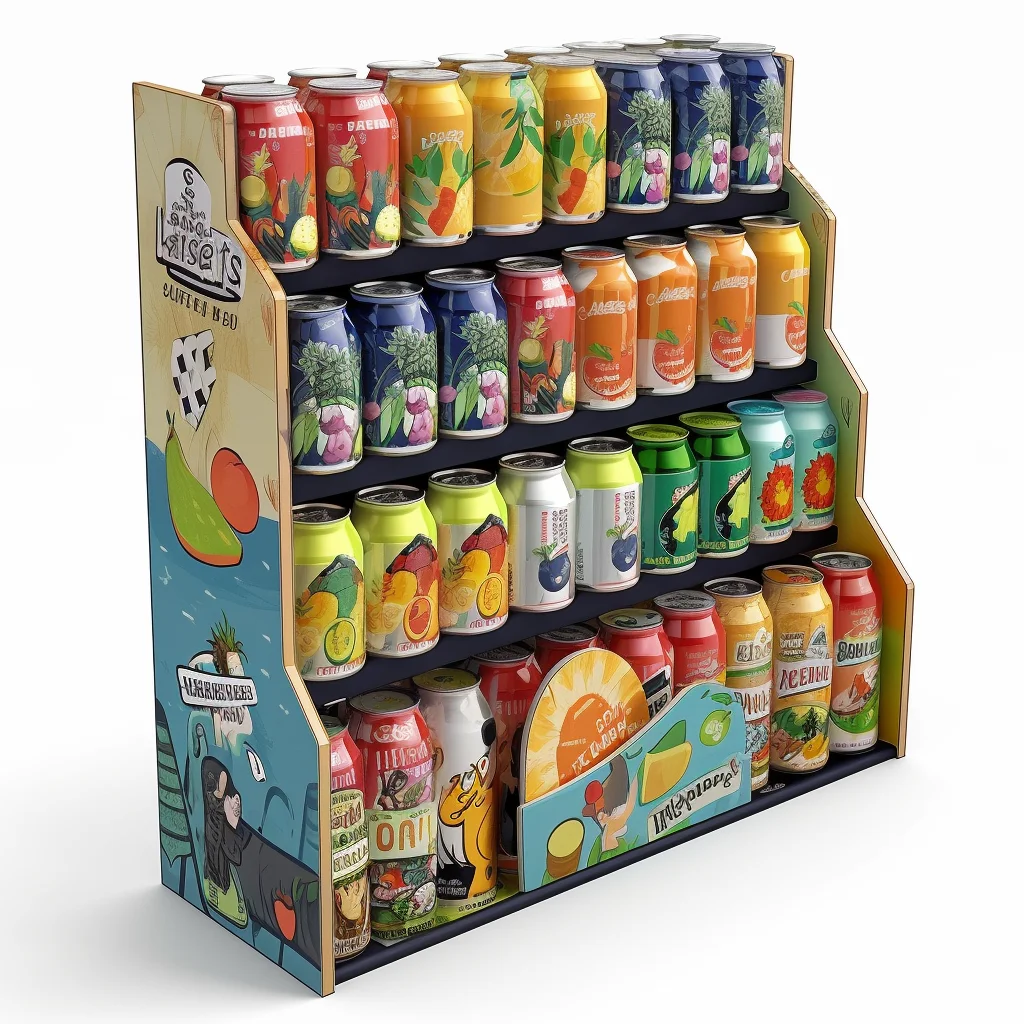 Customized Design Paper Cardboard POP Floor Stand Display Racks