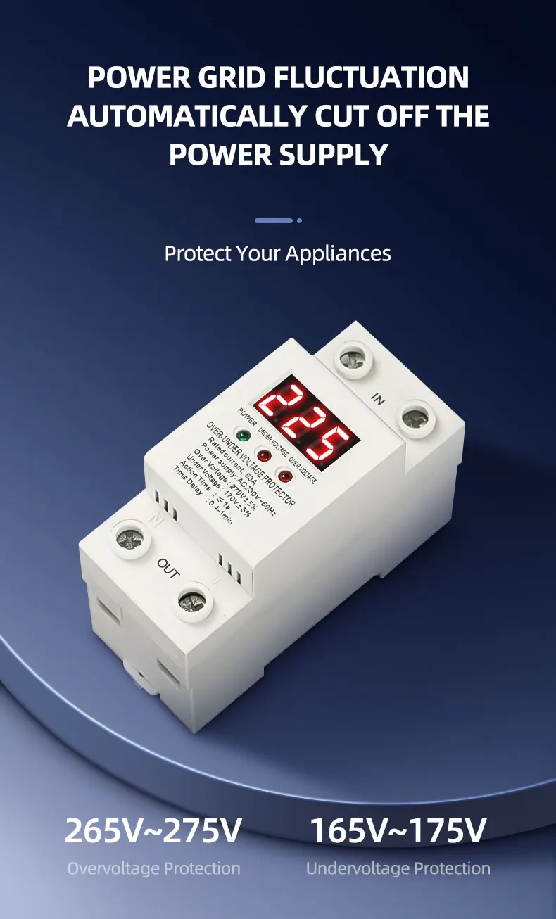 Overvoltage And Undervoltage Protector - Buy Manufacturer's Direct ...