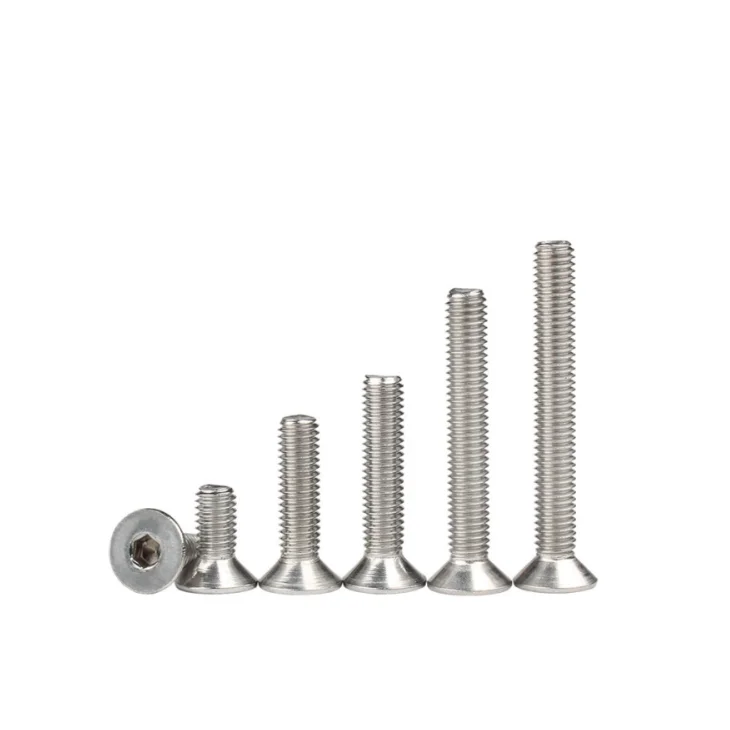 DIN7991 Hexagon Socket Flat Head Screws DIN 7991 Stainless Steel 18-8 ...