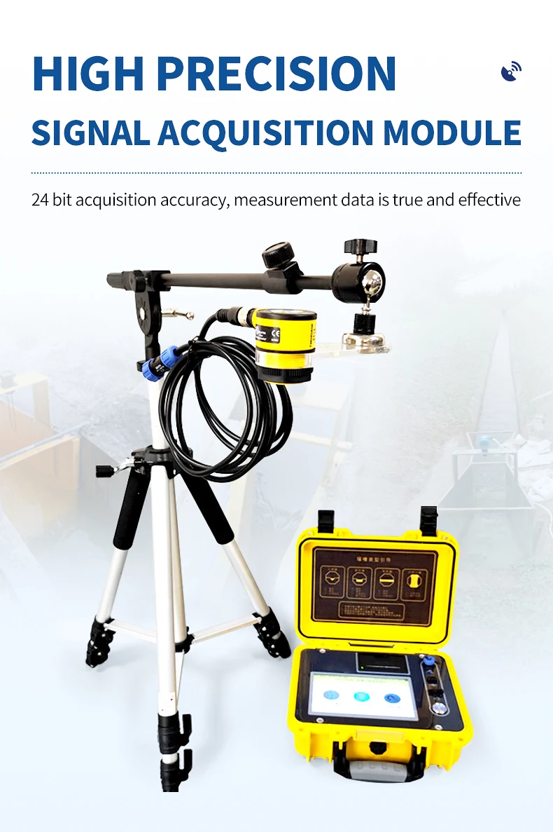 Portable Nullah Flow Meter Testing Equipment Ultrasonic Liquid Flow ...