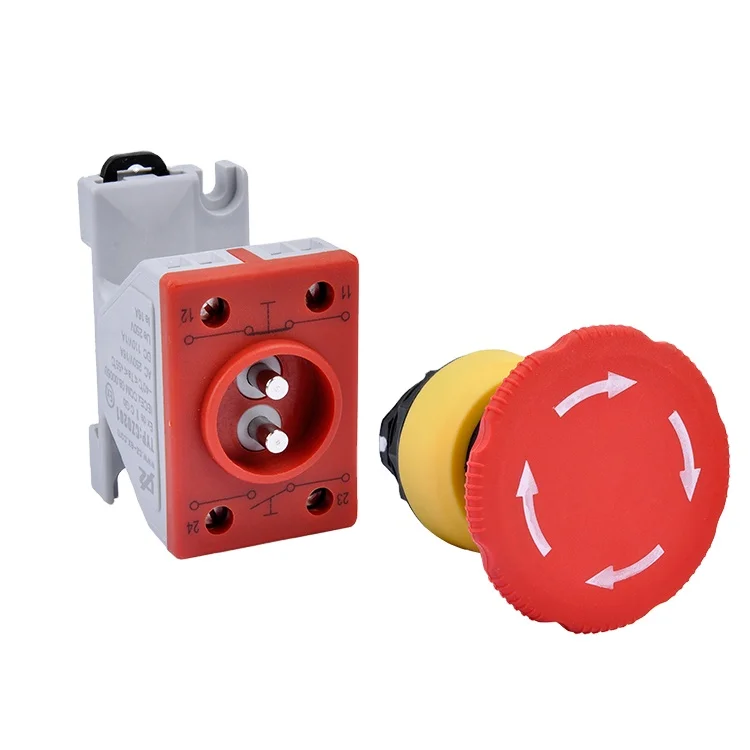 IECEx and ATEX certified Plastic Explosion-proof Emergency Stop Rotation-releasing Push Button ...