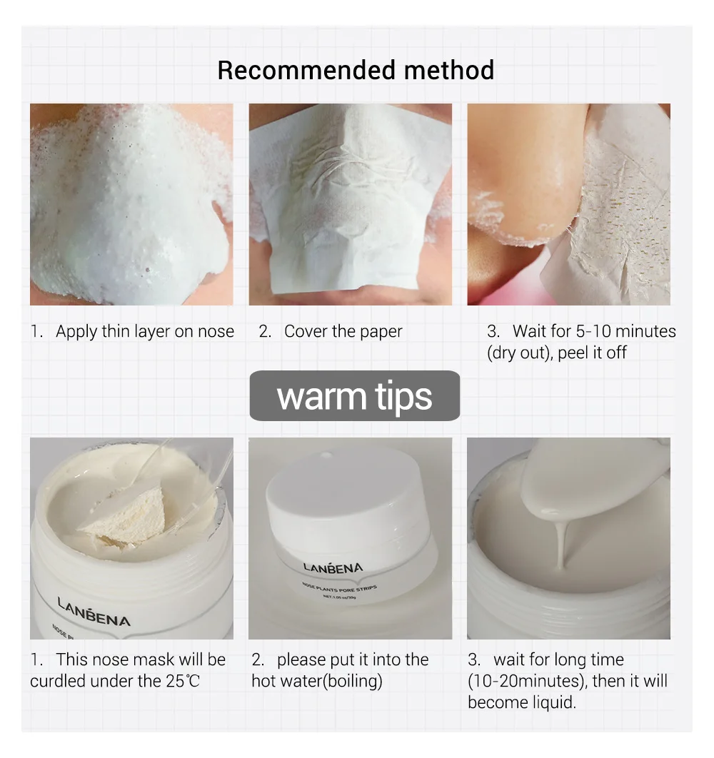 Lanbena Bye Bye Blackhead Nose Peel Off Black Head Remover Serum ...