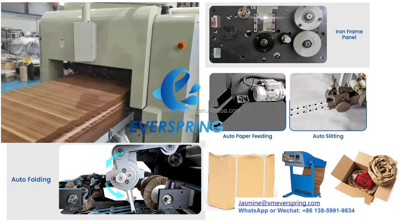 780mm Fanfold Kraft Paper Folding Machine for Paper Cushion Padded ...