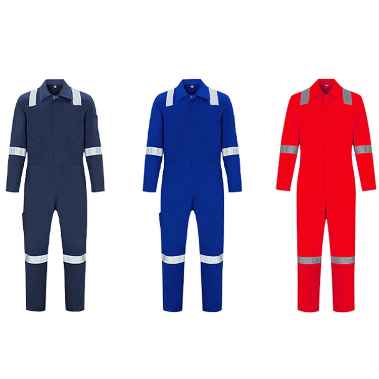 Wholesale Reflective Strips Overalls Suit Worker Coveralls