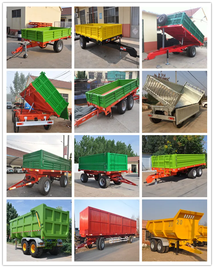 Compact Tractor Tipping Trailer 2 Wheel Trailer - Buy 2 Wheel Trailer ...