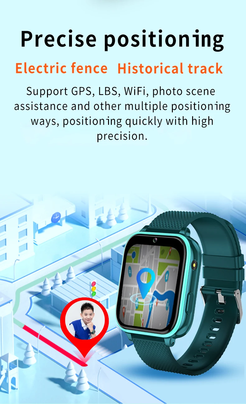 Android Phone Call Smartwatch Wifi Positioning Waterproof Watch Sim 4g ...