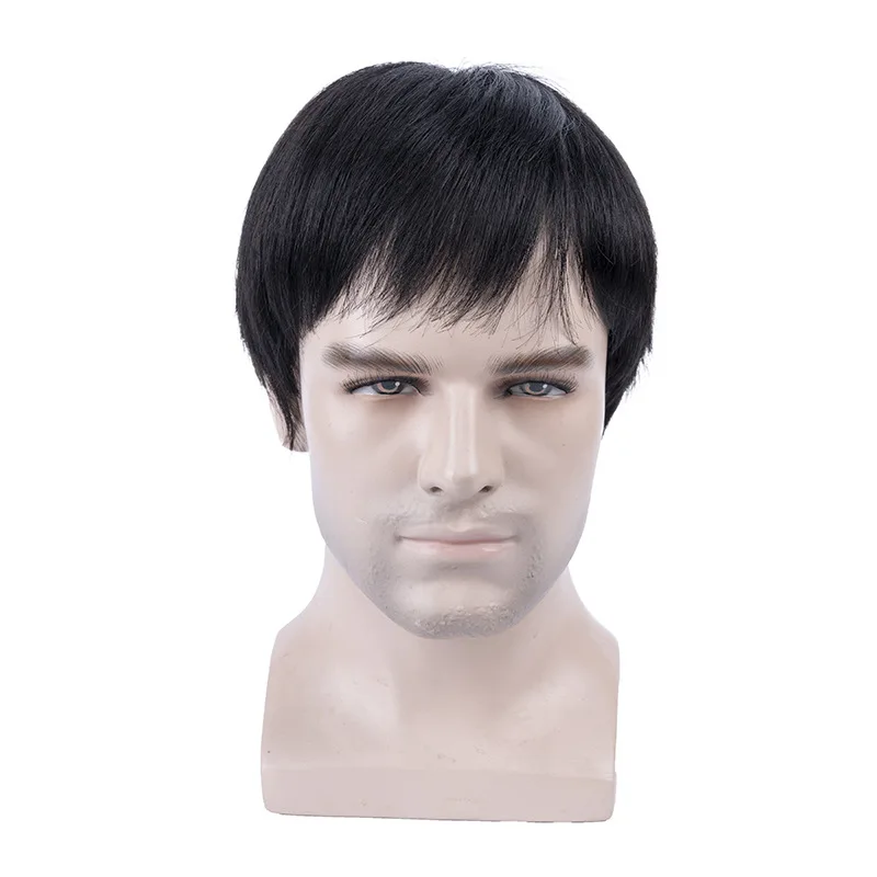 Wholesale High Quality Brazilian Human Hair Mens Wigs