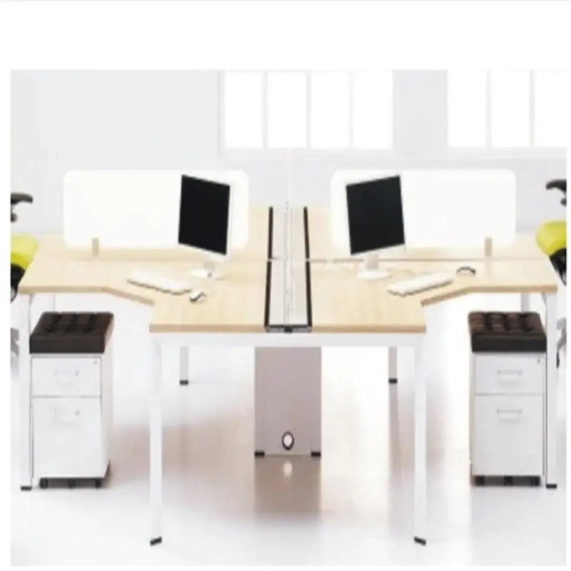 4 Person Office Workstation Modular Staff Working Station Office Desks ...