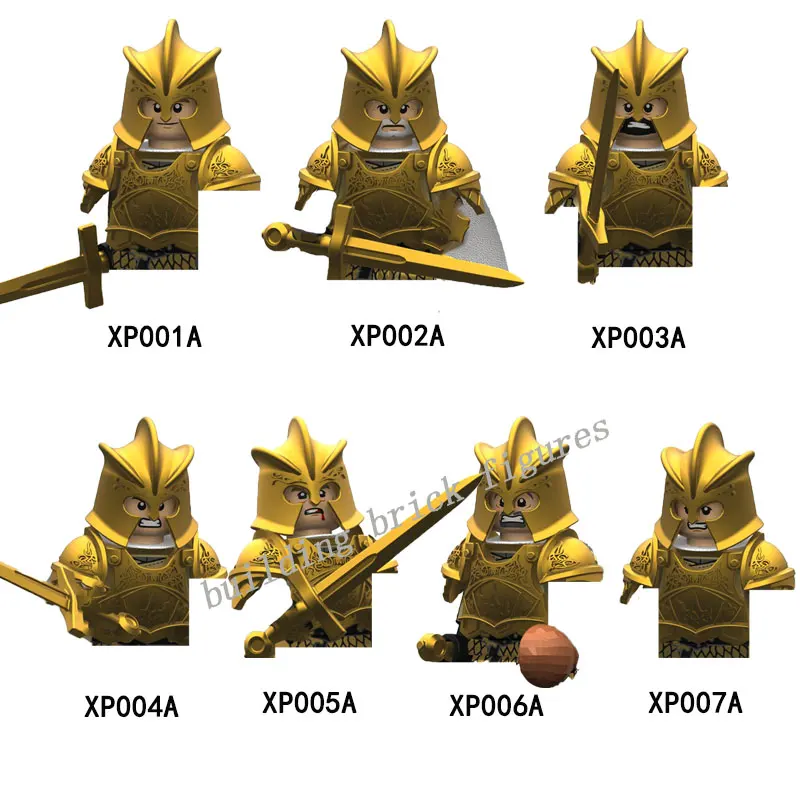 Medieval Soldiers Series Weaponry Dwarf Warriors Mini Building Blocks ...