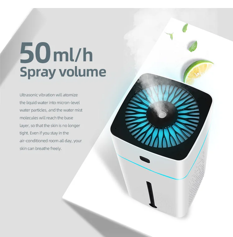 1000ml Humidifier Household Fast Spraying Touch 1000ml Water Tank Air ...